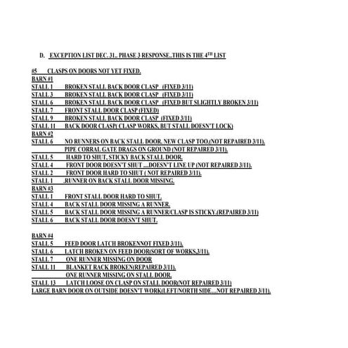 Exception list dec | PDF