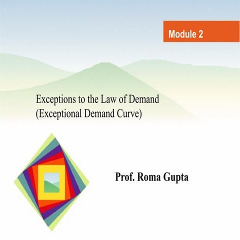 Demand analysis & Supply: Exception to Law of Demand | PPTX ...