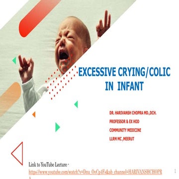 Excessive crying /colic in infant. | PPTX