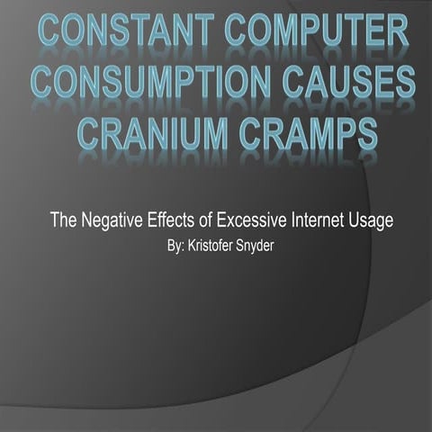 Excessive internet final presentation rev 2 | PPT