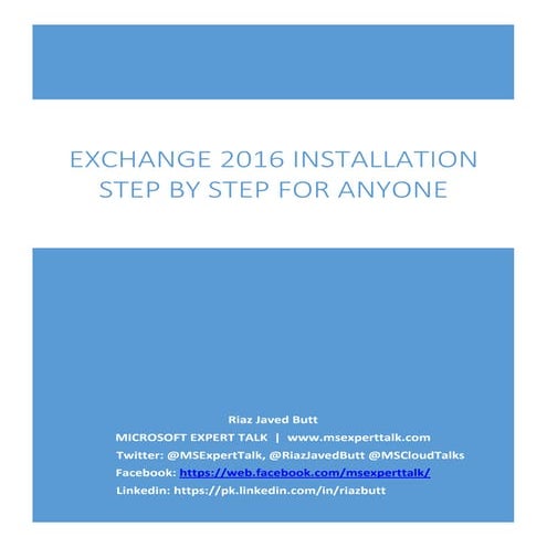 Exchange 2016v1 3 Pdf
