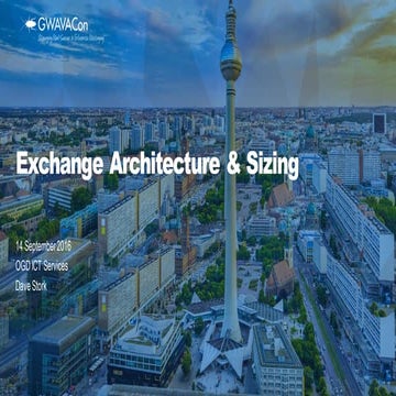 Exchange Architecture & Sizing | PPT
