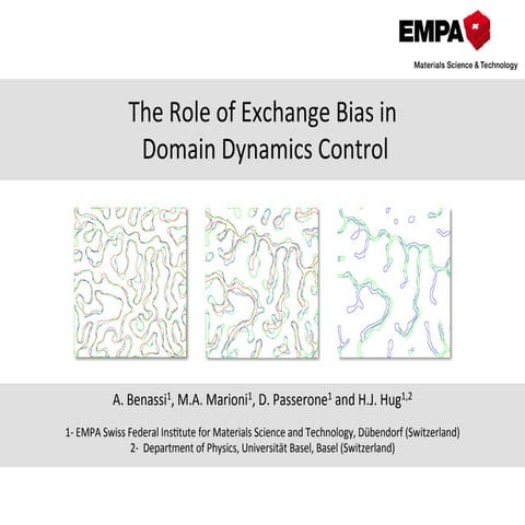 the role of exchange bias in domain dynamics control | PDF