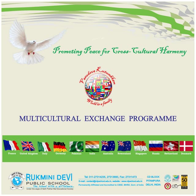 Embracing Diversity: RDPS's Multicultural Exchange Program | PDF