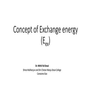 Exchange energy | PDF