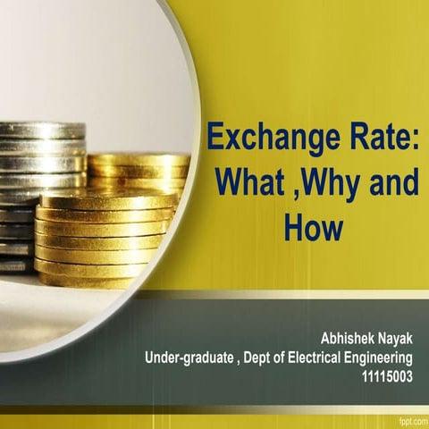Exchange rate | PPT | Currencies | Economy