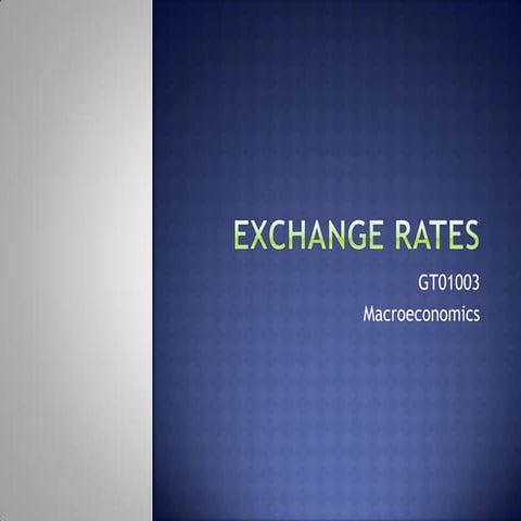Exchange rates | PPTX