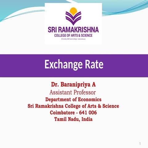 Exchange Rates Power Point Presentation. | PPTX
