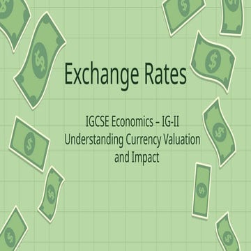 IGCSE ECONOMICS 0455 Foreign Exchange Rate | PPTX