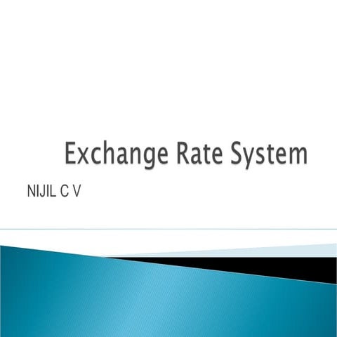 Exchange rate system | PPT