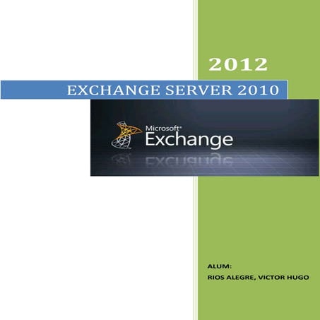 Implementación de servidor exchange server en windows server | PPT