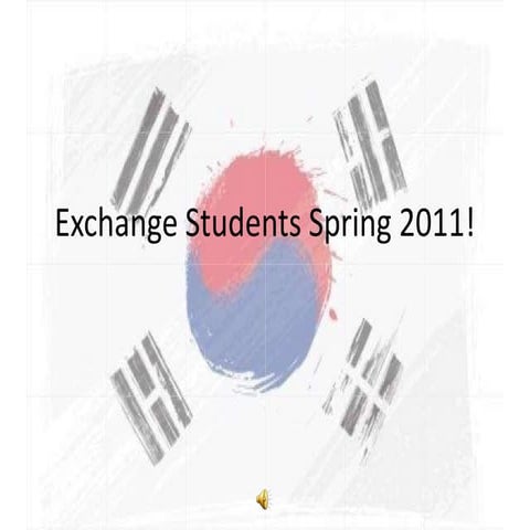 South Korea Sogang Spring 2011 Exchange Students | PPT