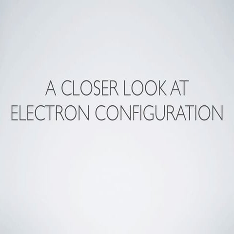 Excited state and quantum numbers | KEY | Chemistry | Science