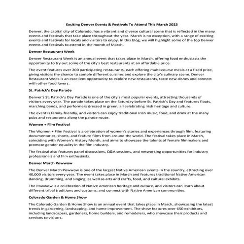 Exciting Denver Events & Festivals To Attend This March 2023.pdf