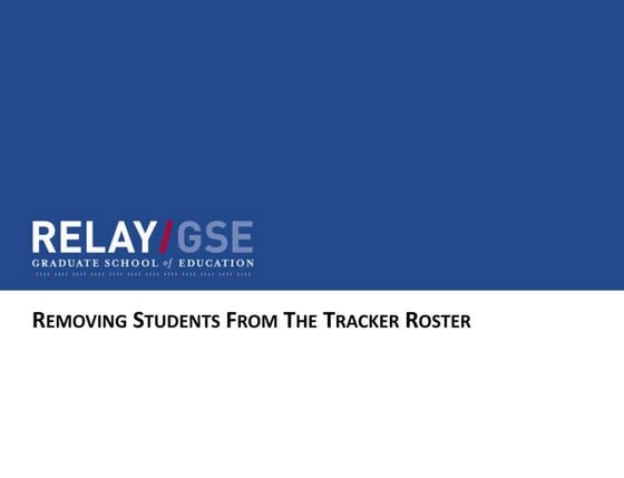The Standards Mastery Tracker Can... | PPT