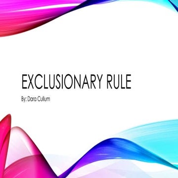 Exclusionary rule | PPSX