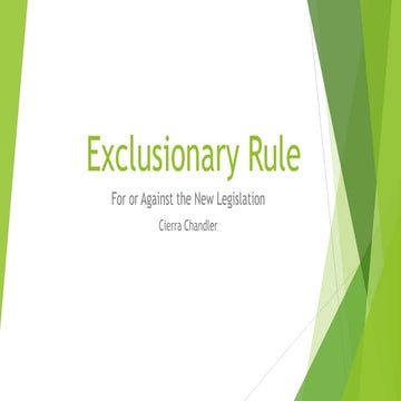 Exclusionary rule | PPT