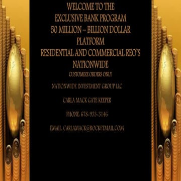 EXCLUSIVE BANK PROGRAM | PPT