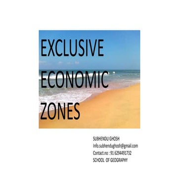 Exclusive economic zone (eez) of india | PPTX
