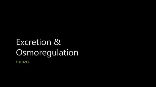 Excretion (biology) class 10th | PPTX