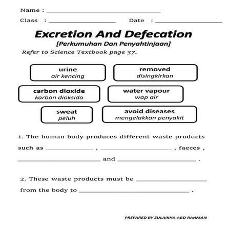 EXCRETION AND DEFECATION | PPTX