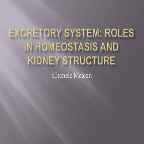 role of kidney in osmoregulation | PPTX