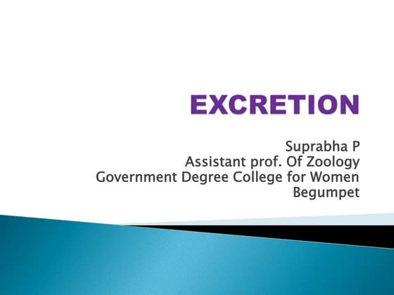 Excretion (biology) class 10th | PPTX