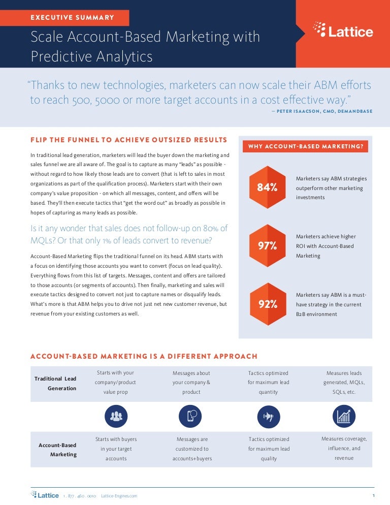 Winning Plays to Scale ABM with Predictive Analytics