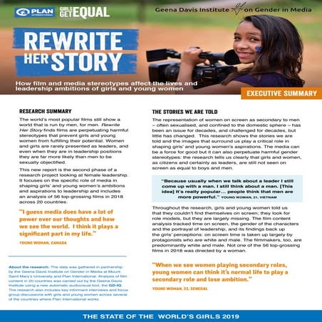 Rewrite Her Story 2019: Report Summary | PDF