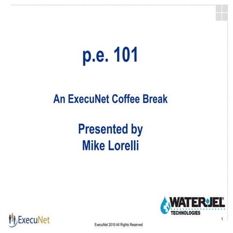 Execu Net P.E. 101 Mike Lorelli | PDF