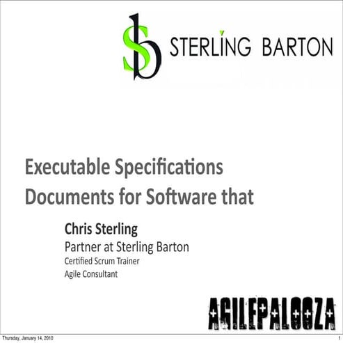 Executable Specifications Agile Palooza | PDF | Technology & Computing