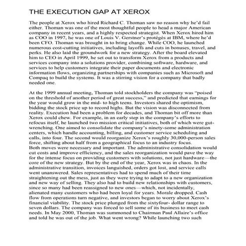 Execution Gap at Xerox.docx