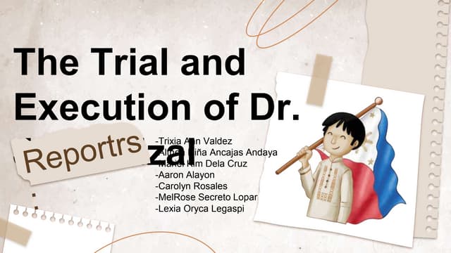 Execution of rizal | PPTX