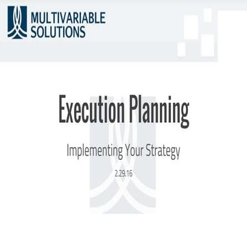 Execution Planning 2.29.16
