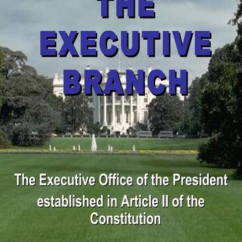 Chapter 15 section 3 (the executive departments) | PPT
