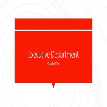 ARTICLE 7 EXECUTIVE DEPARTMENT | PPTX