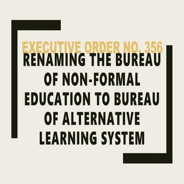 Executive- Order- Number -356 a presentation | PPTX