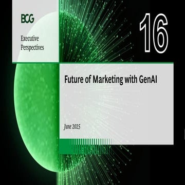BCG Executive Perspectives: Future of Marketing with GenAI 2025 | PDF