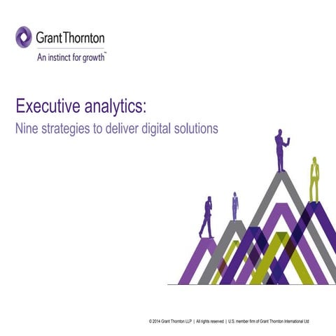 Executive analytics: Nine strategies to deliver digital solutions | PDF