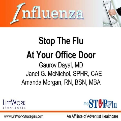 Stop The Flue At Your Office Door | PPTX
