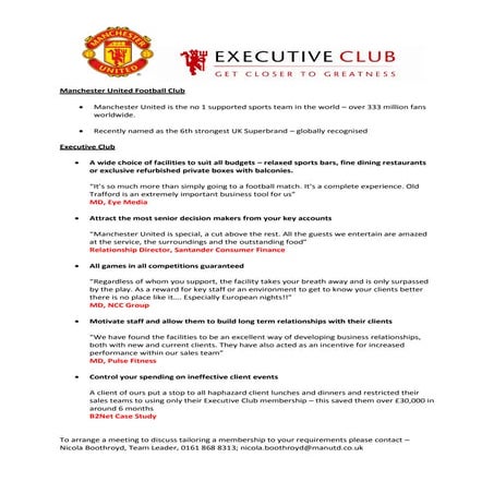 Exec Club Handout