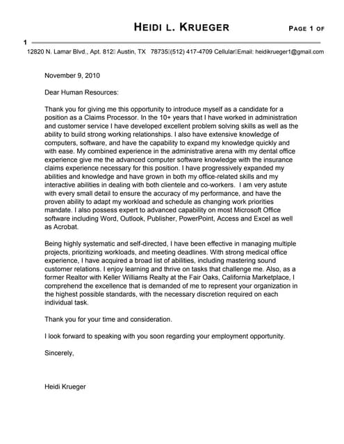 Kevin Boxly Cover Letter | PDF