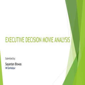 Executive decision Movie Analysis | PPT