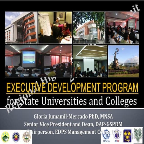 Executive development program for state universities and colleges | PDF