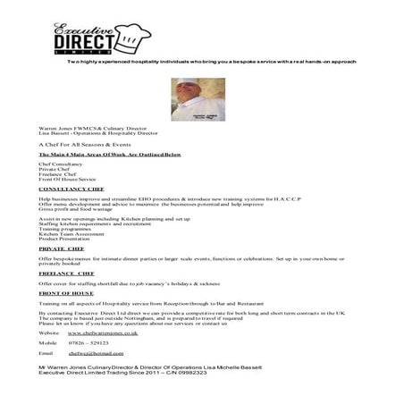 Executive Direct limited | DOCX | Food & Drink