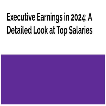 A Closer Look at India’s Top Five Executive Salaries in 2024 | PDF