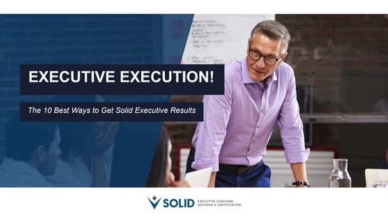 Executive Execution - E6: Managing Meetings | PPT