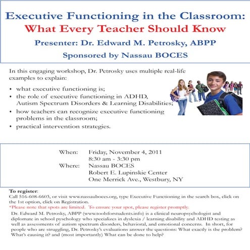Executive Functioning In The Classroom | PDF