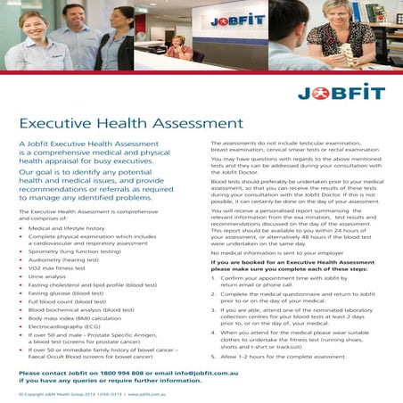 Executive health assessment | PDF