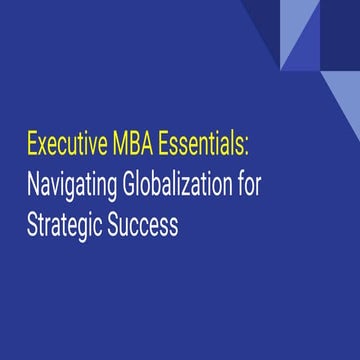 Executive MBA Essentials | PPT